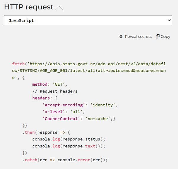 Aotearoa Data Explorer – API user guide | Stats NZ