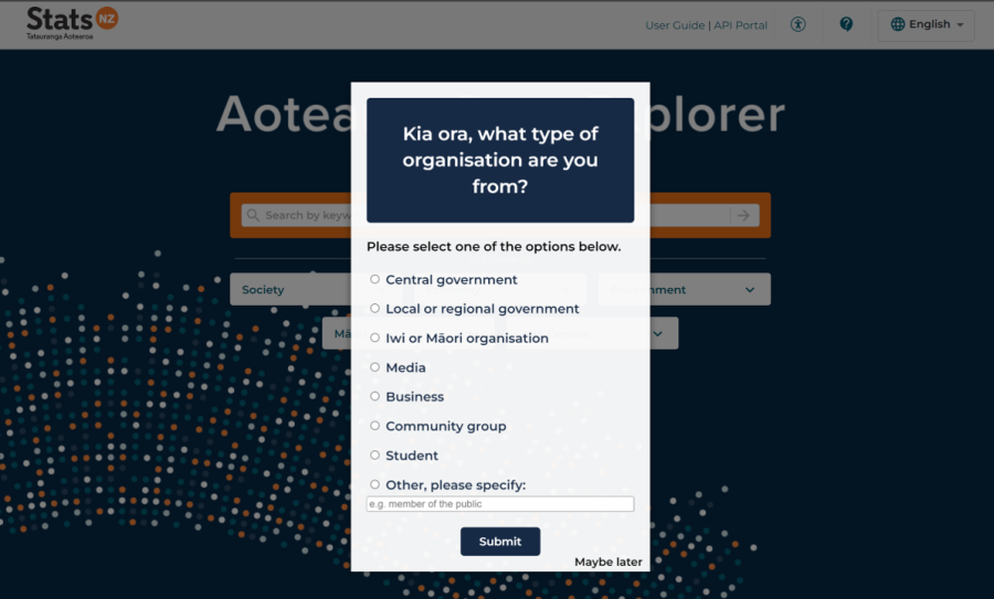 Aotearoa Data Explorer user guide | Stats NZ