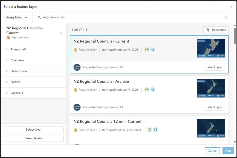 Using the Aotearoa Data Explorer API in ArcGIS Online | Stats NZ