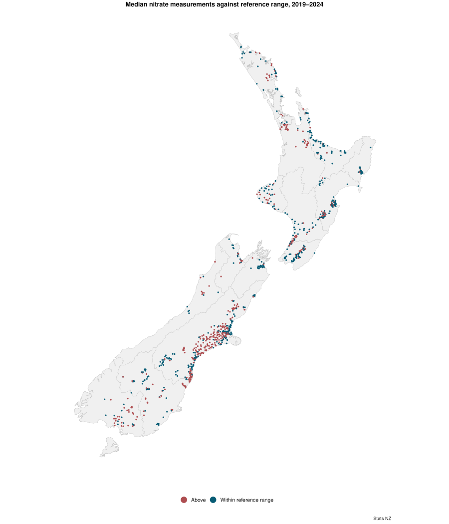 Groundwater quality: Data to 2024 | Stats NZ