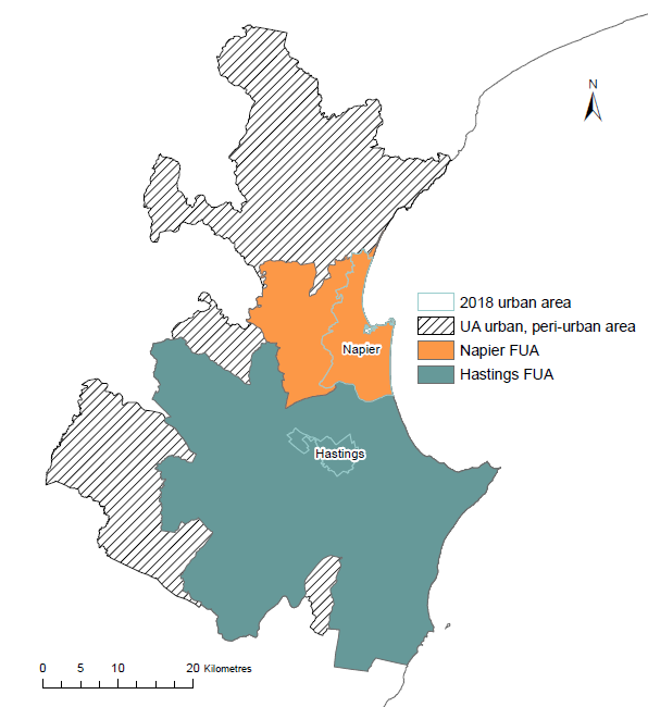 Functional urban areas – methodology and classification | Stats NZ