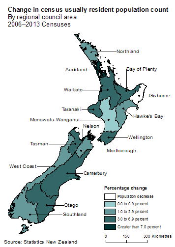 2013 Census usually resident population counts | Stats NZ